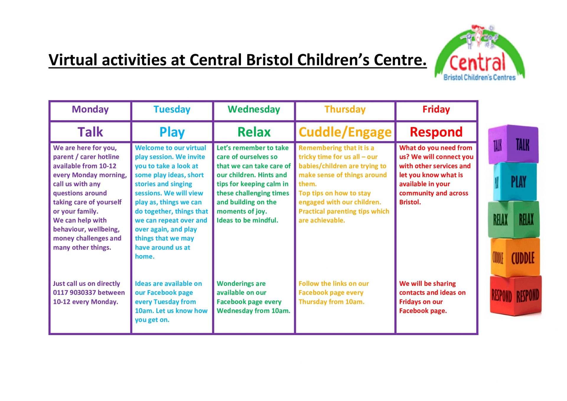 Central Bristol Children's Centres Virtual Timetable - St. Pauls ...